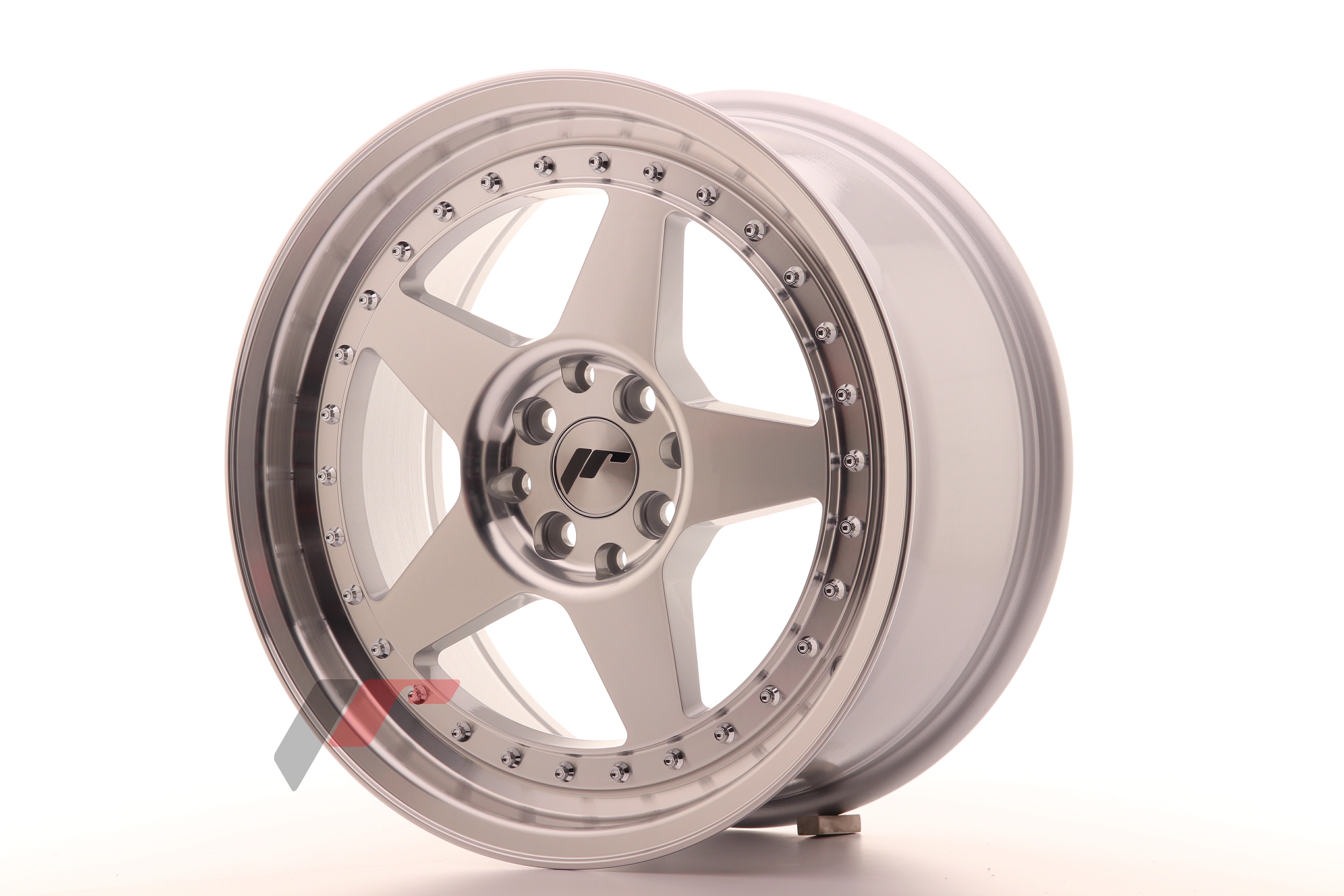 Japan Racing JR-6 17x8 Machined Silver | ModeView