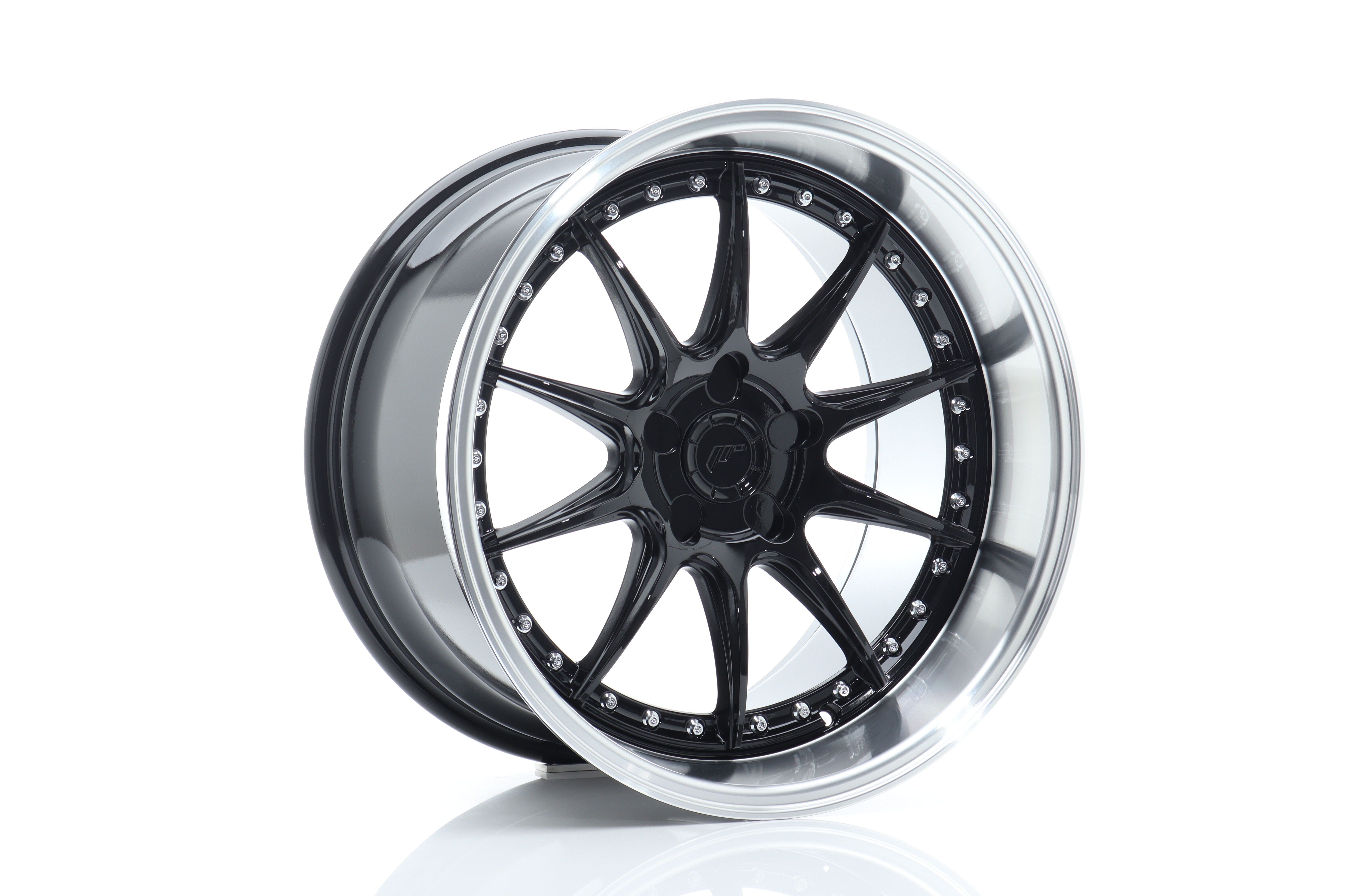 JR Wheels JR41 18x10,5 Glossy Black w/Machined Lip | ModeView