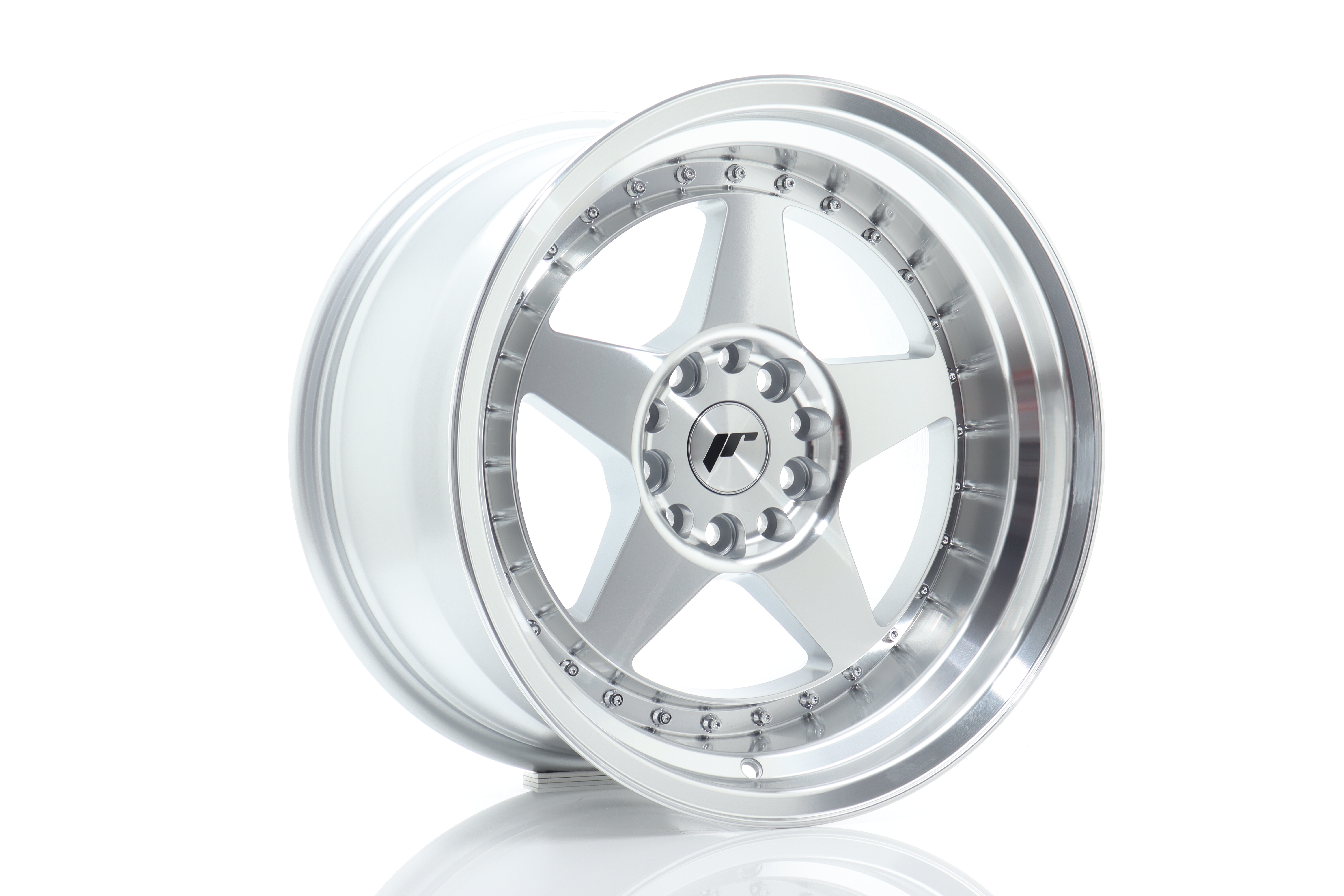 JR Wheels JR6 17x10 5x114/120 Silver Machined Face | ModeView